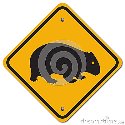 Wombat Sign Stock Photography - Image: 6131452