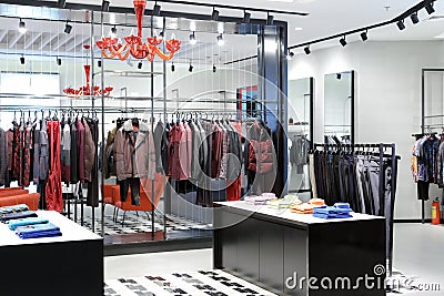 Womens And Mens Clothing Shop Stock Photo - Image: 59550449