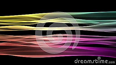 Wonderful Animation With Moving Wave Object, Loop Stock Video Footage ...