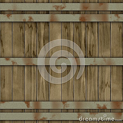 Wood Barrel Generated Seamless Hires Texture Stock Illustration - Image ...