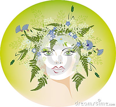 Wood Nymph Cartoon Vector | CartoonDealer.com #26180489