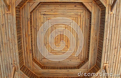 The Wood Is Stacked In A Multi-layered Complex Shape Royalty-Free Stock ...
