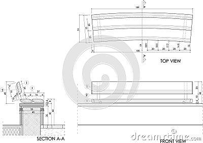 Wooden Bench Drawing Royalty-Free Stock Photography | CartoonDealer.com ...