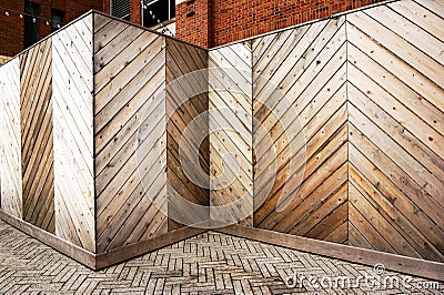 Wooden Hoarding Stock Photo - Image: 63180249