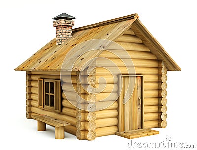 Wooden House Royalty-Free Cartoon | CartoonDealer.com #15156323