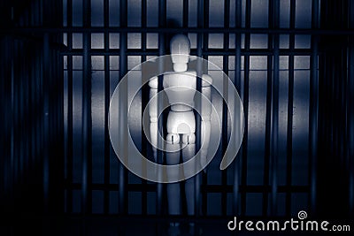 Wooden Puppets In Prison Royalty-Free Stock Photography | CartoonDealer ...