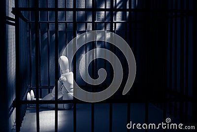 Wooden Puppets In Prison Stock Photography | CartoonDealer.com #59079794
