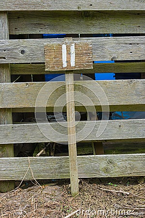 Wooden Sign Giving Garden Plot Number Royalty-Free Stock Photography ...