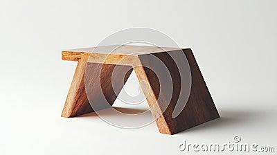 A Wooden Table With A Triangular Shape Royalty-Free Stock Image ...