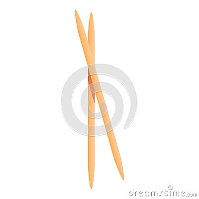 Wooden Toothpick Icon, Cartoon Style Vector Illustration ...