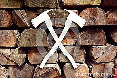 Woodwork Forester Logo With Background Royalty-Free Stock Photography ...