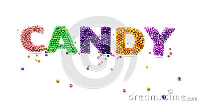 Word Candy Made Of Candies Stock Images - Image: 20804624