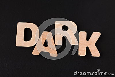 Word Dark On Black Background Stock Photography | CartoonDealer.com ...