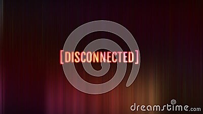 Word Disconnected With Technology Glitch Effect Royalty-Free Cartoon ...