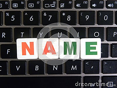 Word Name On Keyboard Background Royalty-Free Stock Image ...