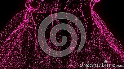 Word Text Chat GPT Animation Pink Particles. Loading Animated Logotype ...