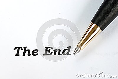 The Words The End Stock Photography - Image: 27500202