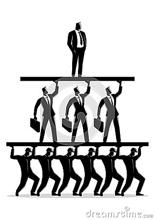 Work Class Pyramid Cartoon Vector | CartoonDealer.com #154469531