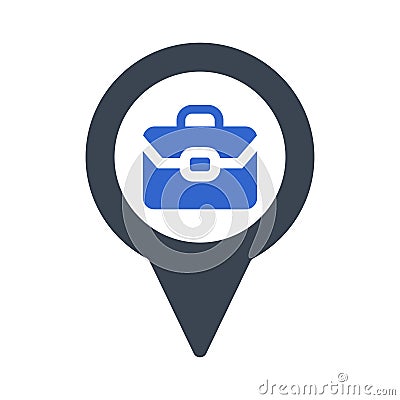 Work Location Icon Cartoon Vector | CartoonDealer.com #263832929