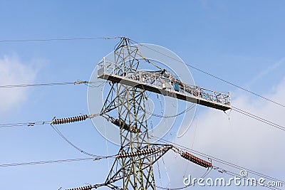 Work Platform On An Electricity Platform Editorial Image ...