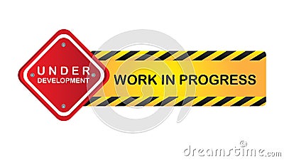 Work In Progress Cartoon Vector | CartoonDealer.com #33893205