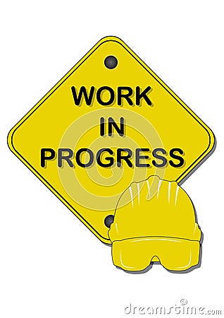 Work In Progress Sign Stock Photo - Image: 26372760