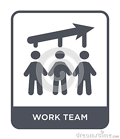 Work Team Icon In Trendy Design Style. Work Team Icon Isolated On White ...