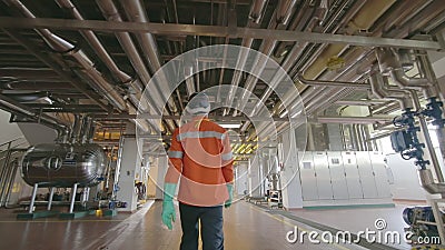 Workers Walk To See the Safety in the Factory. Stock Video - Video of ...