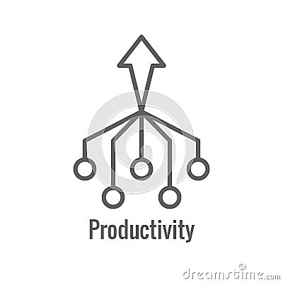 Workflow Efficiency Icon Showing An Aspect Of Efficiency In Workflow Vector Illustration ...