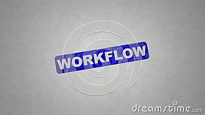 Workflow title stock footage. Video of workflow, word - 192448418