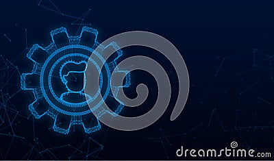 Workforce Planning In Plexus Style. Process Chart. 3d Icon With ...