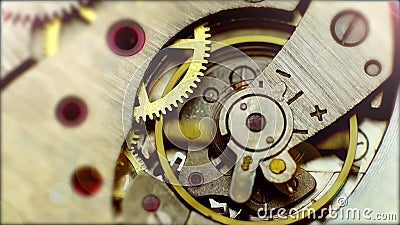 Working Clockwork stock video. Video of engine, history - 50516119