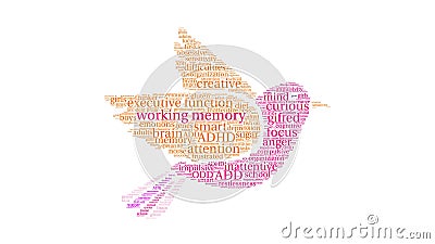 Working Memory Animated Word Cloud Stock Footage - Video of attention ...