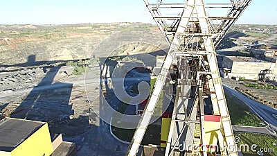 Working Mine Elevator in a Copper Mine Stock Video - Video of working ...