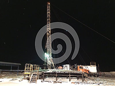 Workover Rig Royalty-Free Stock Image | CartoonDealer.com #108817012