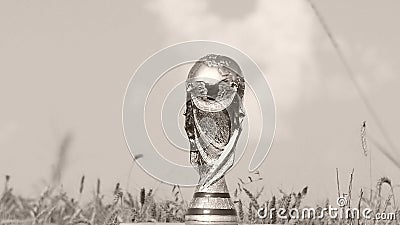 World cup trophy stock video. Video of tournament, champions - 109412775