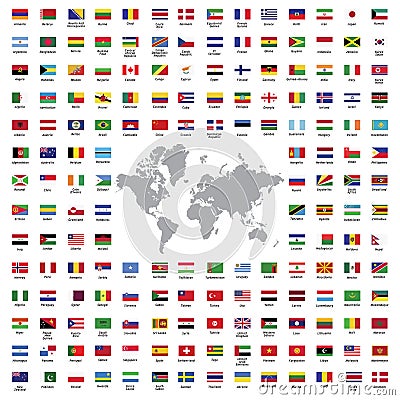 World Flags All Cartoon Vector | CartoonDealer.com #57401067