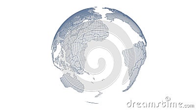 World Globe Transparent Screen, Seamless Looping. Alpha Channel ...