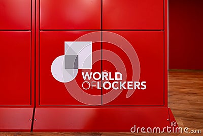 World Of Lockers Logo Sign On A Parcel Locker Editorial Photo ...