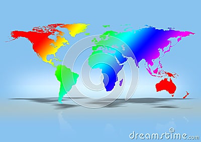 World Map Stock Photos - Image: 1545283