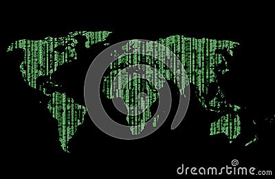 World Is Matrix Royalty Free Stock Images - Image: 11499809