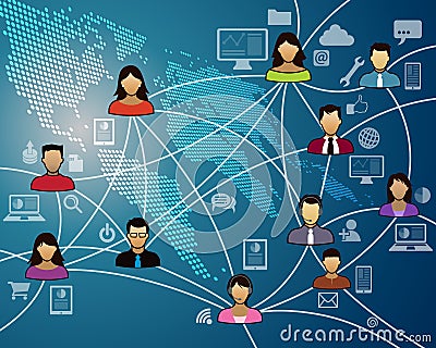 World Network Stock Vector - Image: 49683102