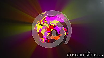 World Peace - Concept of World Coming Together As One, Map Animation ...