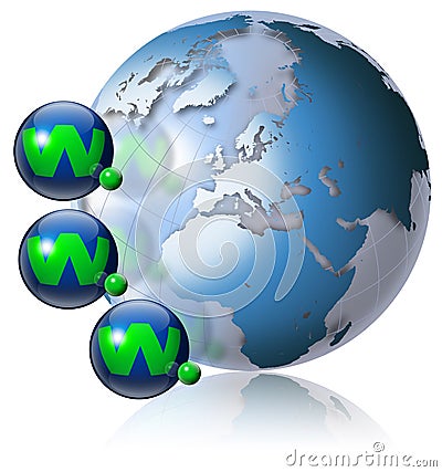 World Wide Web Globe Stock Photography - Image: 19934642