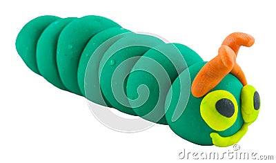Worm Made From Clay Stock Images - Image: 27182124