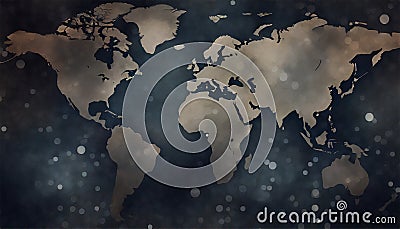 Worn Grungy Old World Map Stock Image | CartoonDealer.com #296957659