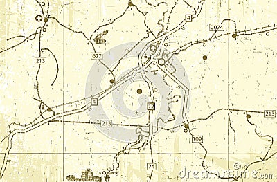 Worn Map Vector Illustration | CartoonDealer.com #5778936