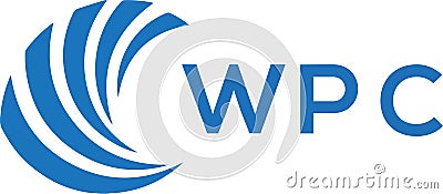 WPC Letter Logo Design On White Background. WPC Creative Circle Letter ...