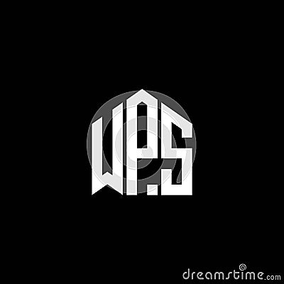 WPS Letter Logo Design On BLACK Background. WPS Creative Initials ...