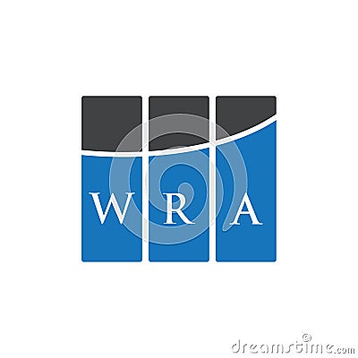 WRA Letter Logo Design On Black Background. WRA Creative Initials ...